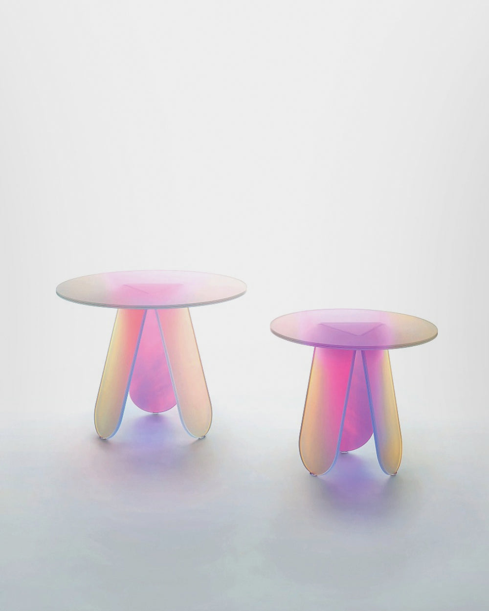 Glas Italia Tables and Consoles Shimmer 1 Table in Iridiscent Glass